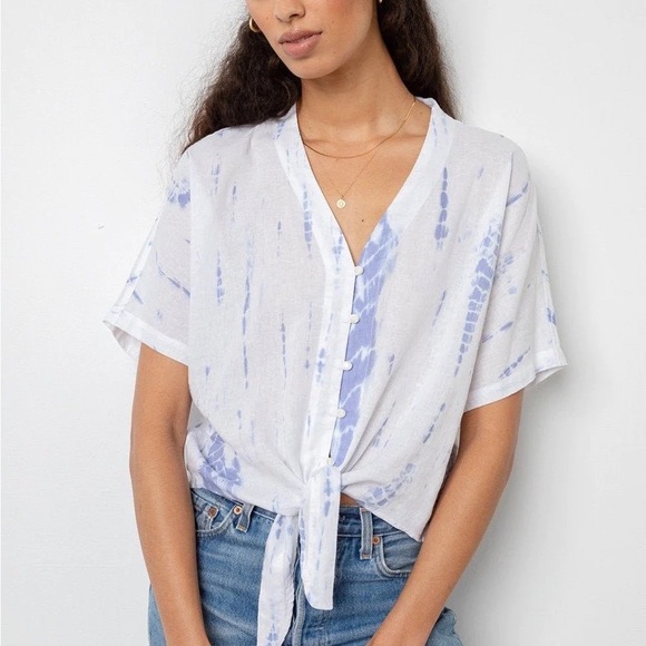 Rails | Tops | Rails Thea Top In Cloud Tie Dye Xs | Poshmark